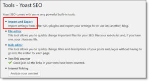 Export Yoast Premium Redirects to the Redirection Plugin | BlogAid