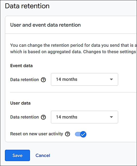 GA4 Data Retention Setting Update | BlogAid